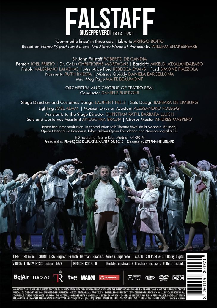 Verdi : Falstaff [DVD & Blu-ray] | BelAir Classiques